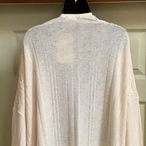 Eyeshadow | Sweaters | Nwt Eyeshadow Ivory Lace Oversized Cardigan ...